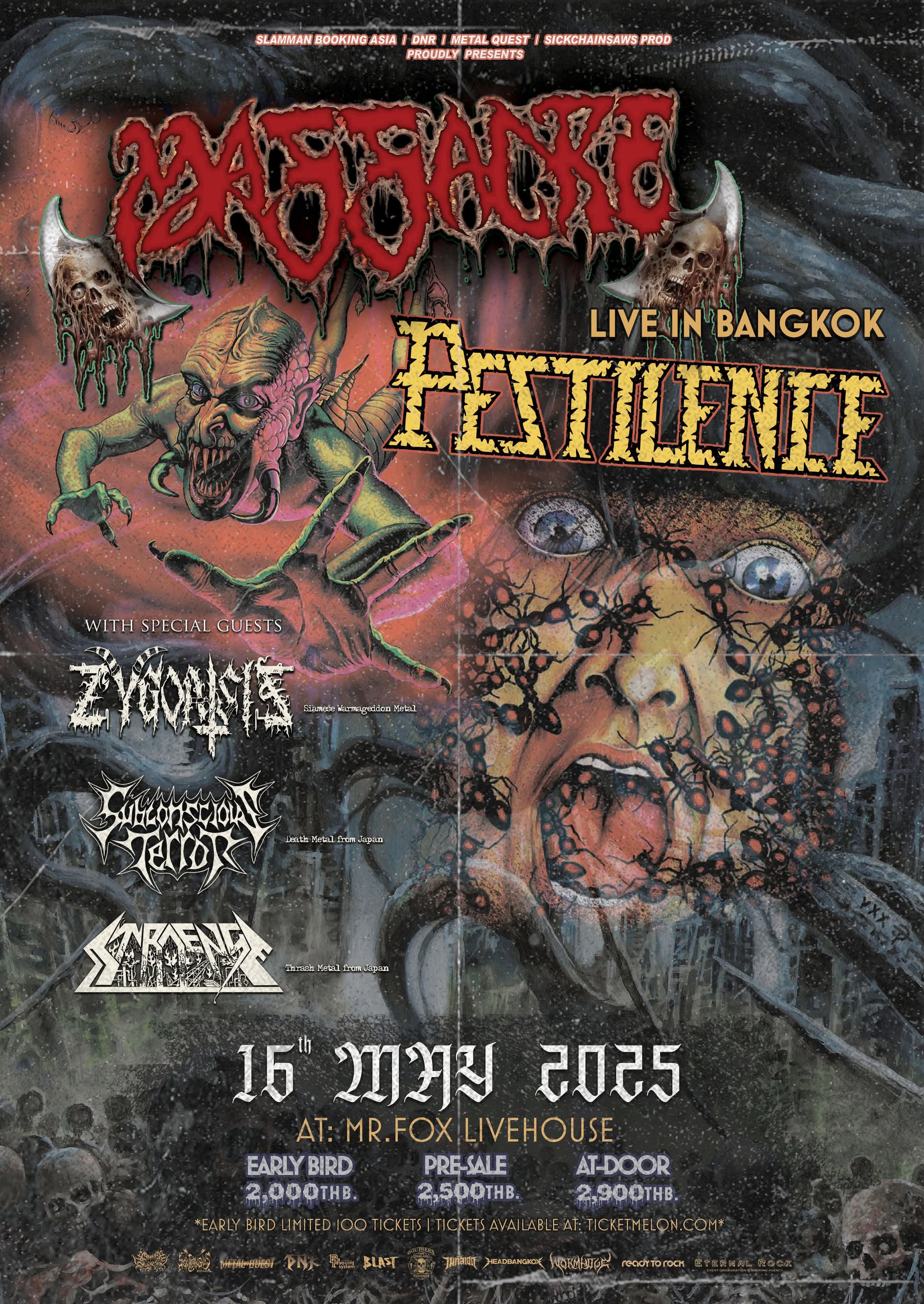 Massacre x Pestilence Live in Bangkok 2025 - Ticketmelon