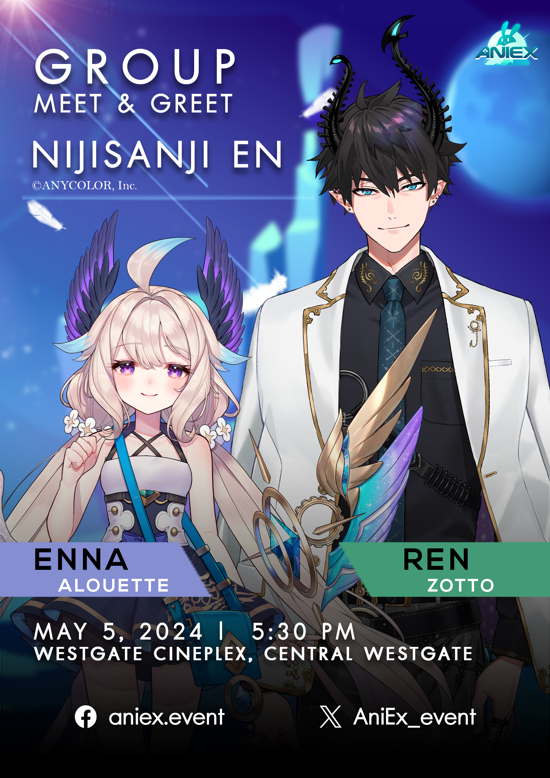 AniEx Summer 2024 - GROUP Meet & Greet with Enna Alouette & Ren Zotto - Ticketmelon