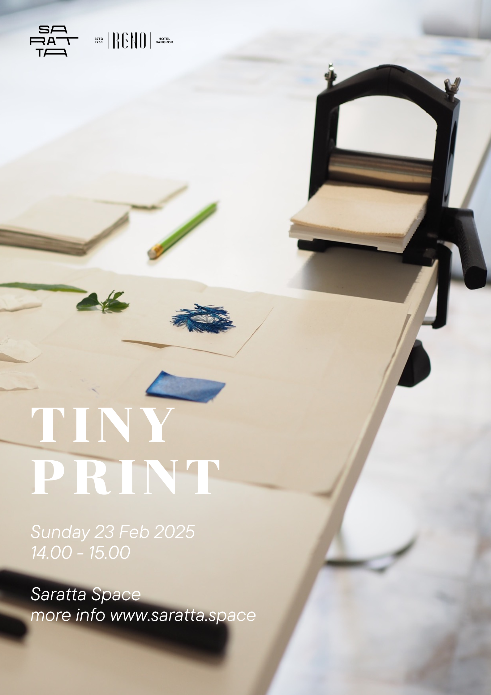 Tiny Print Workshop — Flower and Leaves - Ticketmelon