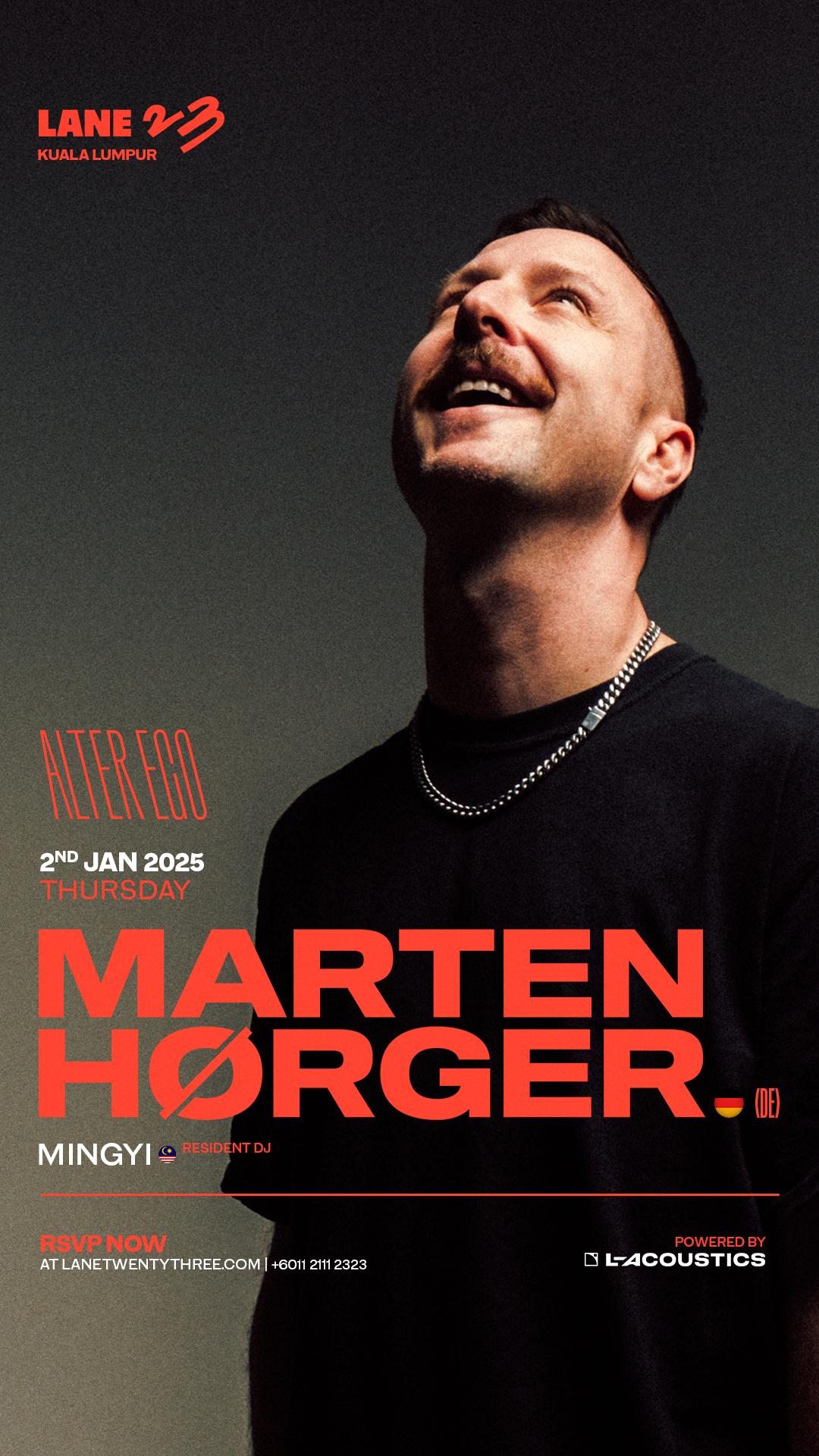 Alter Ego pres. MARTEN HØRGER at Lane 23 - Ticketmelon
