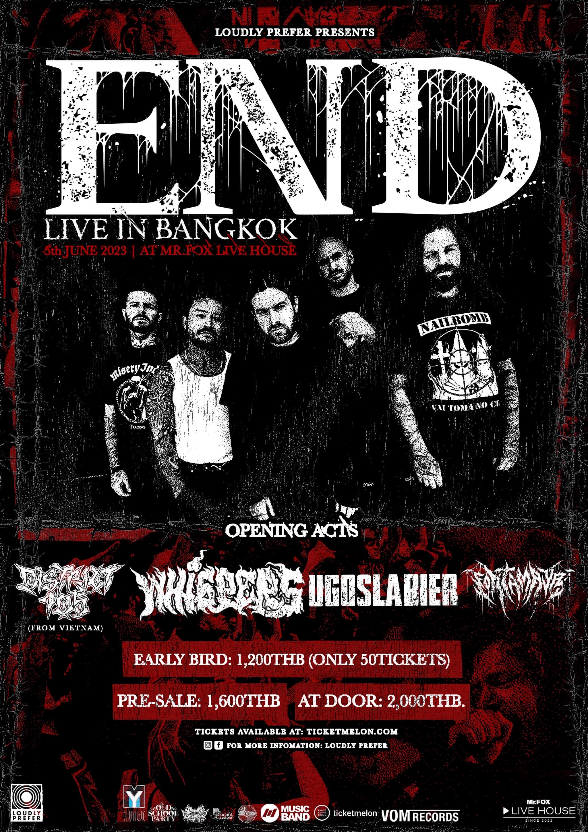 END Live in Bangkok 2023 - Ticketmelon