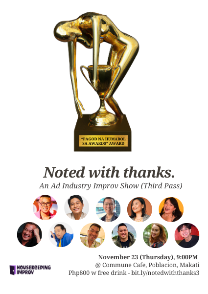 Noted with Thanks (Third Pass) - Ticketmelon