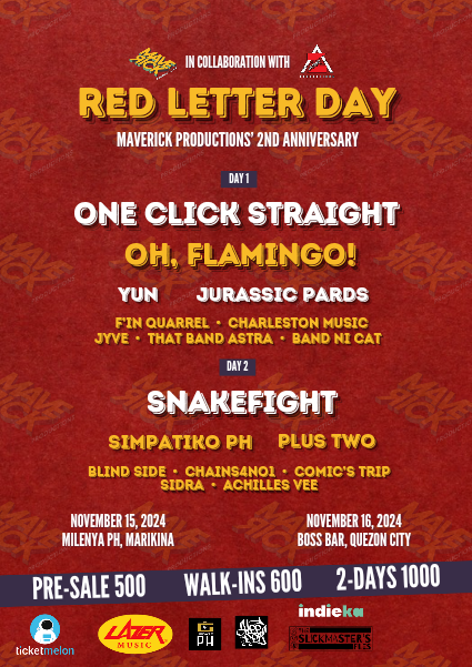 RED LETTER DAY - Maverick Productions' 2nd Anniversary - Ticketmelon