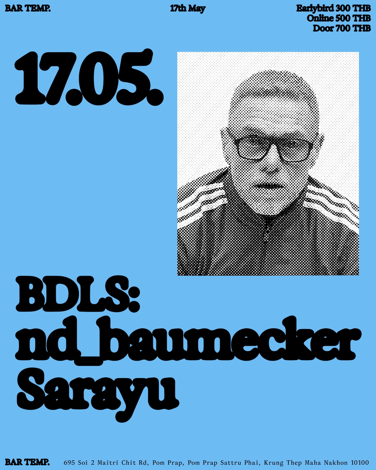 Bar Temp. presents BDLS: nd_baumecker - Ticketmelon