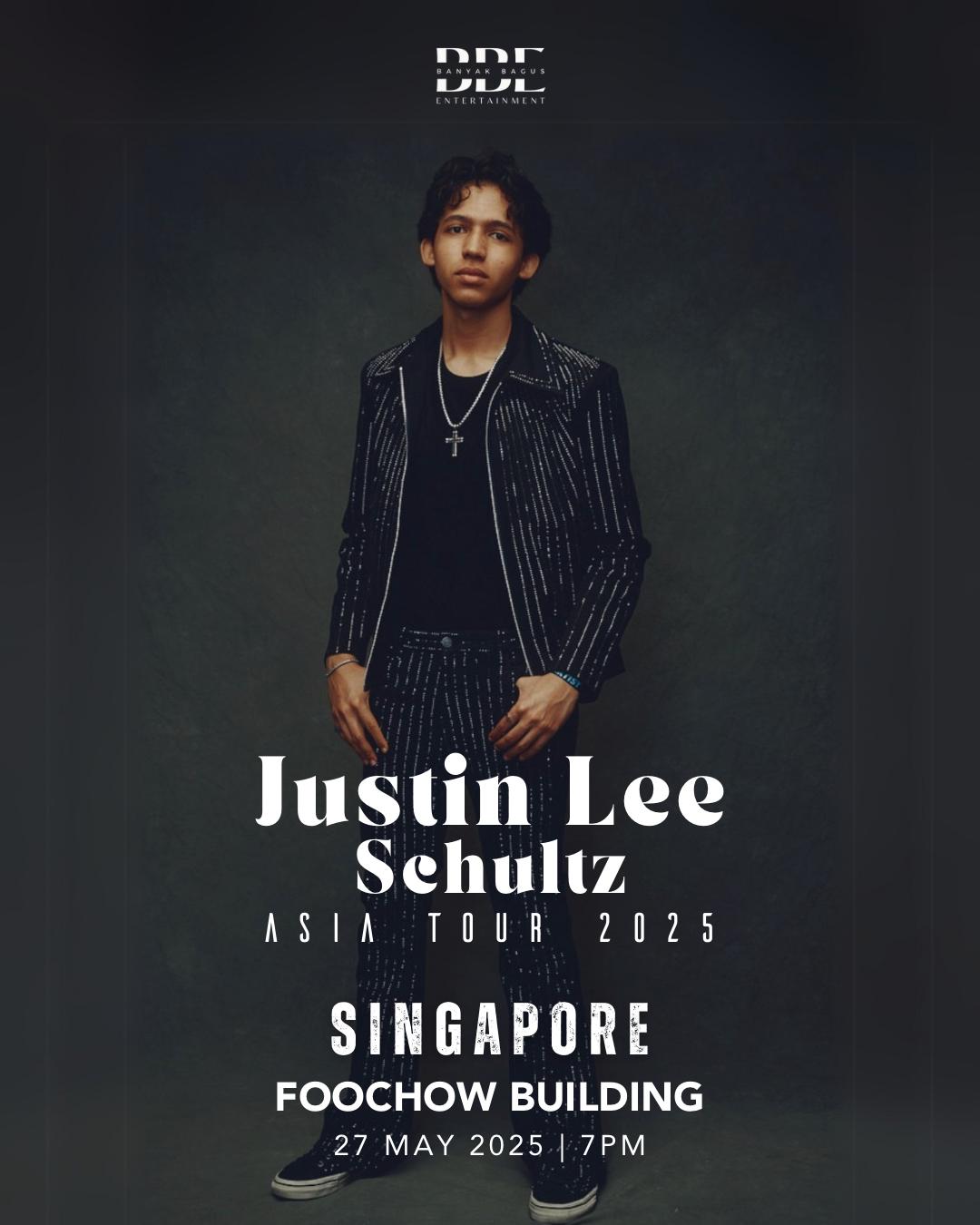Justin Lee Schultz Live in Singapore - Ticketmelon