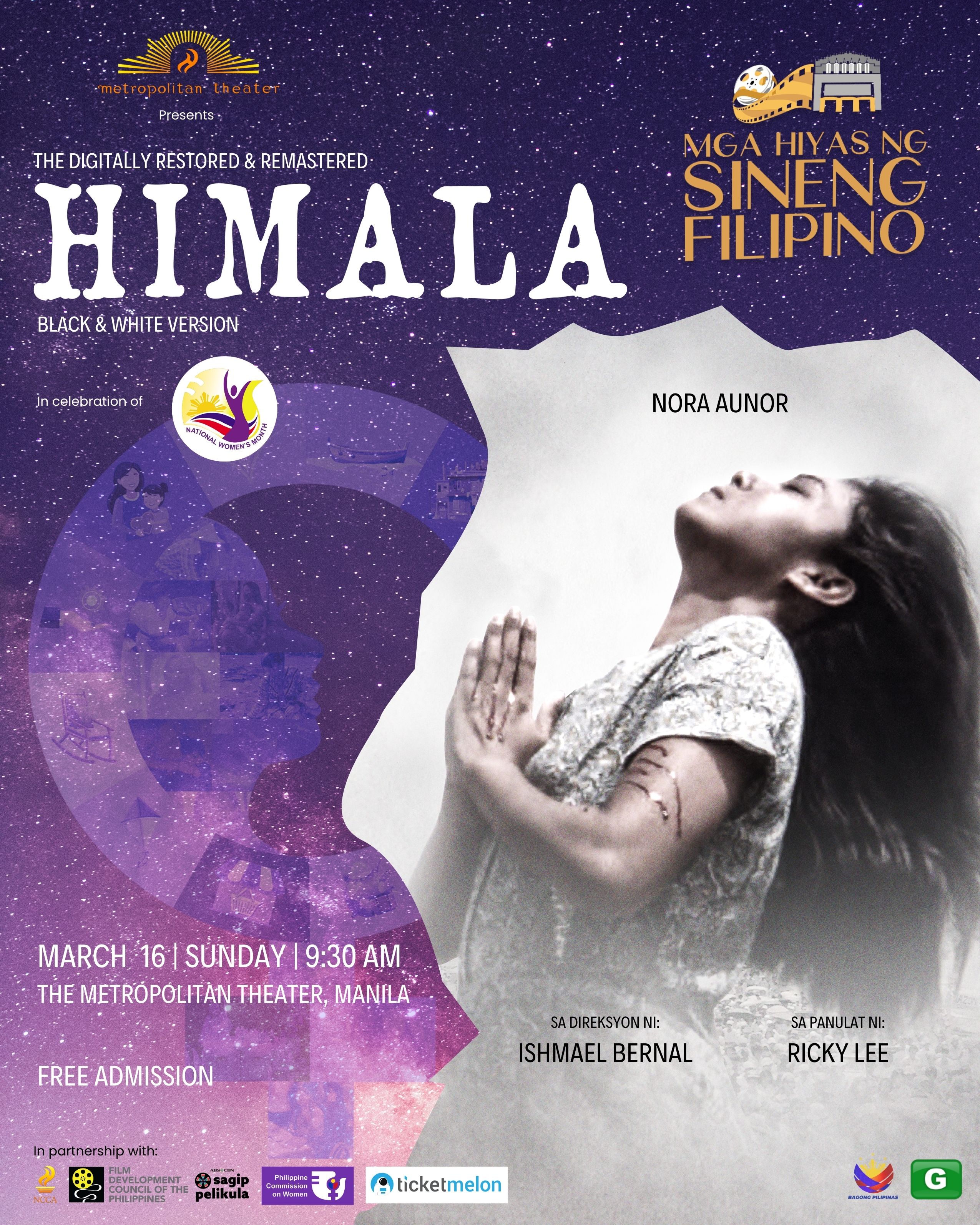 MGA HIYAS NG SINENG FILIPINO presents the film, 'HIMALA' (1982, New ...