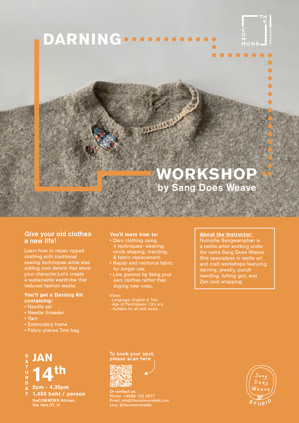 Darning Workshop - Ticketmelon