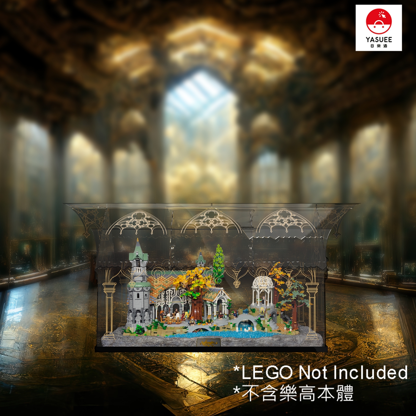 KG BOX Acrylic Dust Proof Display Case for LEGO 10316 Rivendell [NO ...