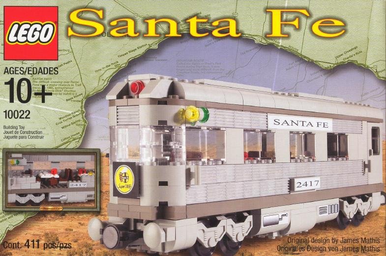 LEGO 10025 Trains Santa Fe Cars - Set I (mail or baggage car) | Yasuee ...