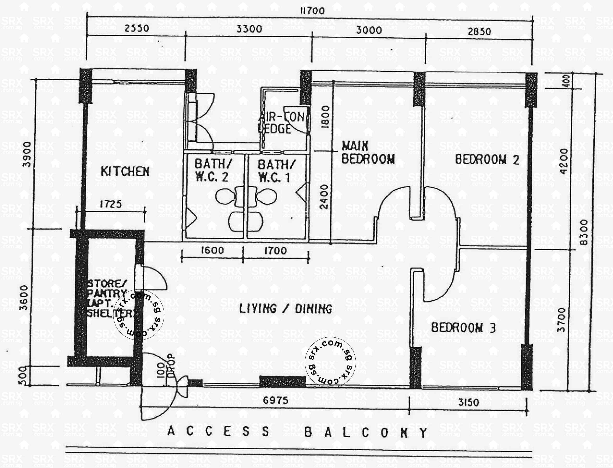 Closed Floor Plan Layout