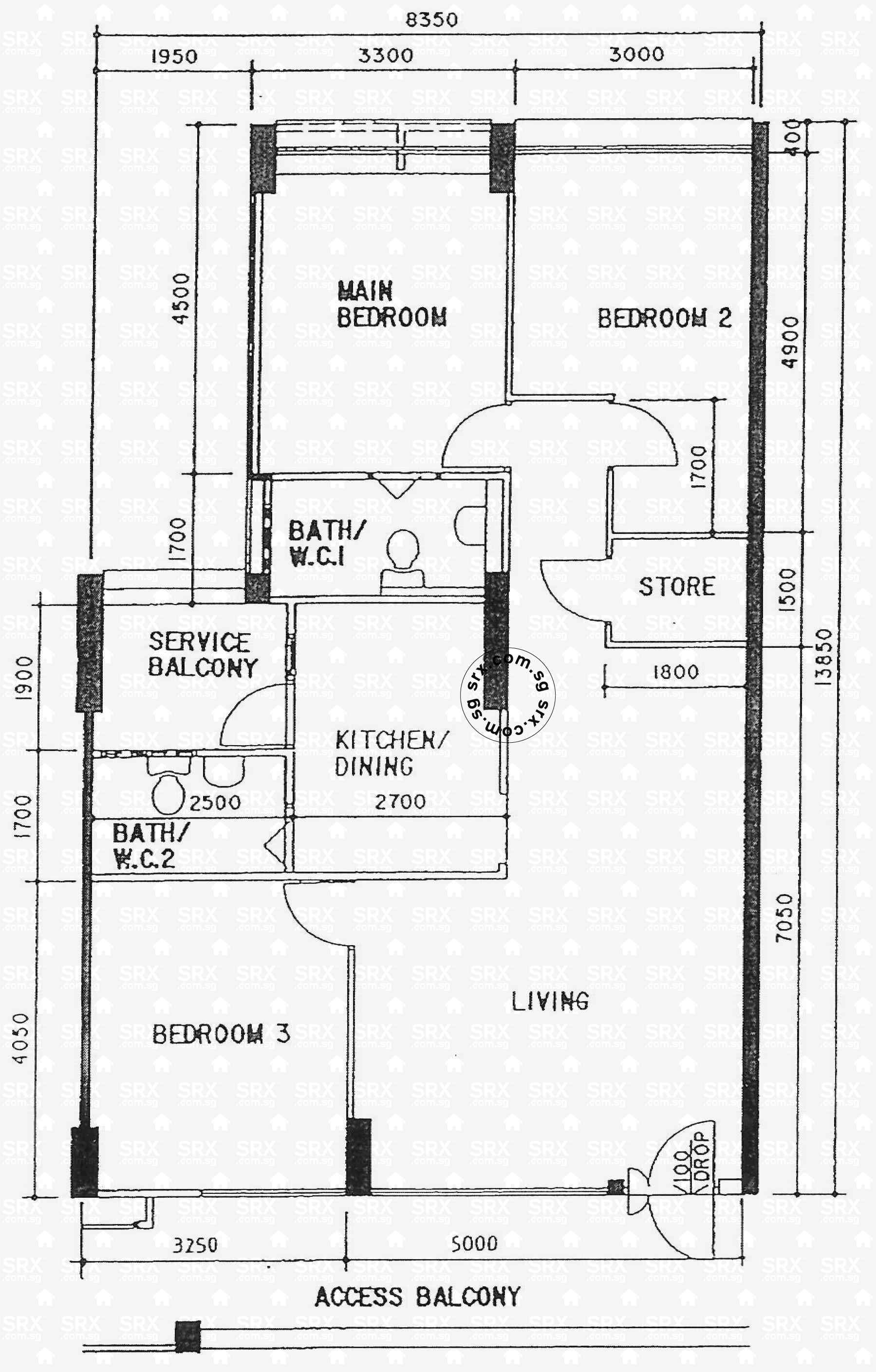 Floor Plans for 56 Cassia Crescent (S)391056 HDB Details | SRX Property