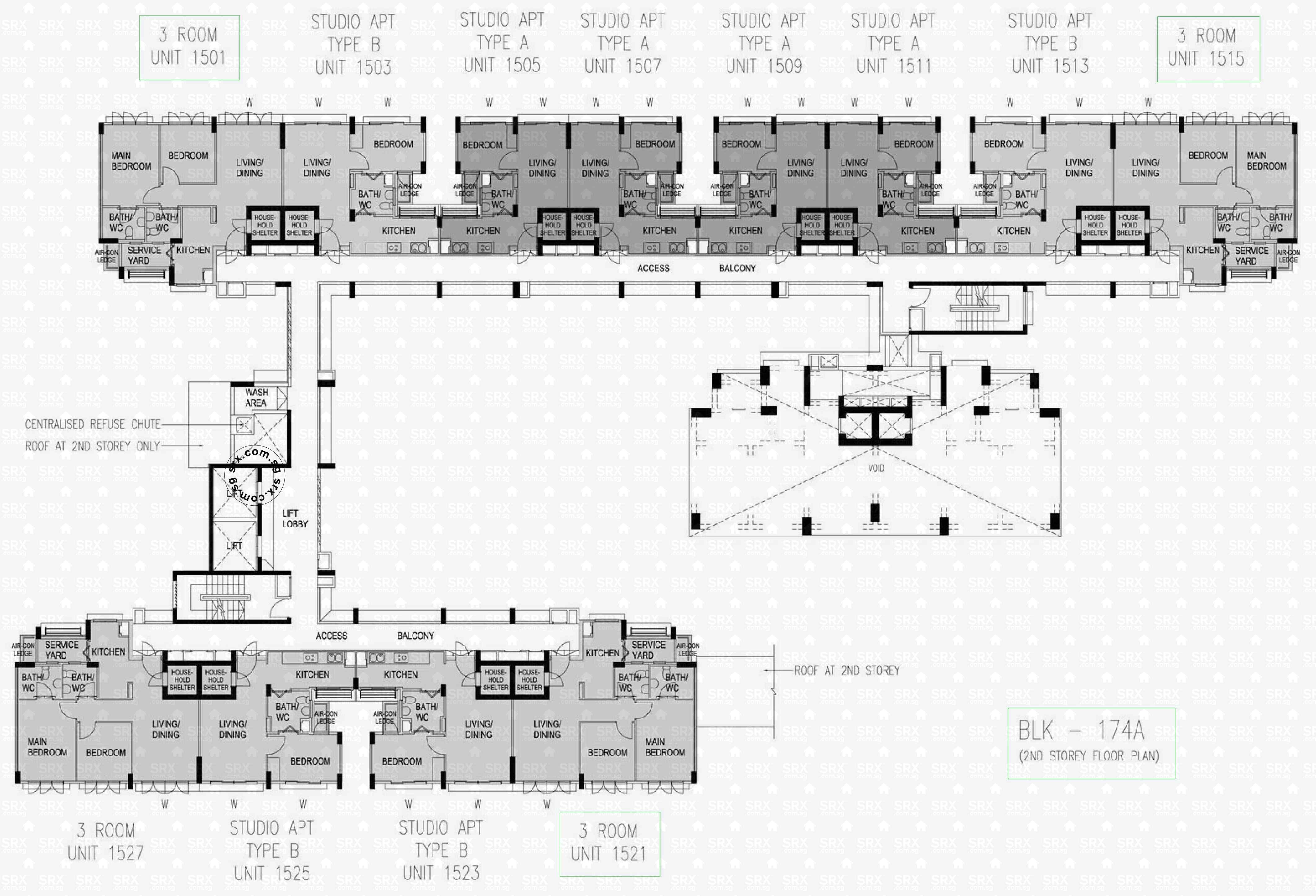 Floor Plans for 174A Hougang Avenue 1 (S)531174 HDB Details | SRX Property