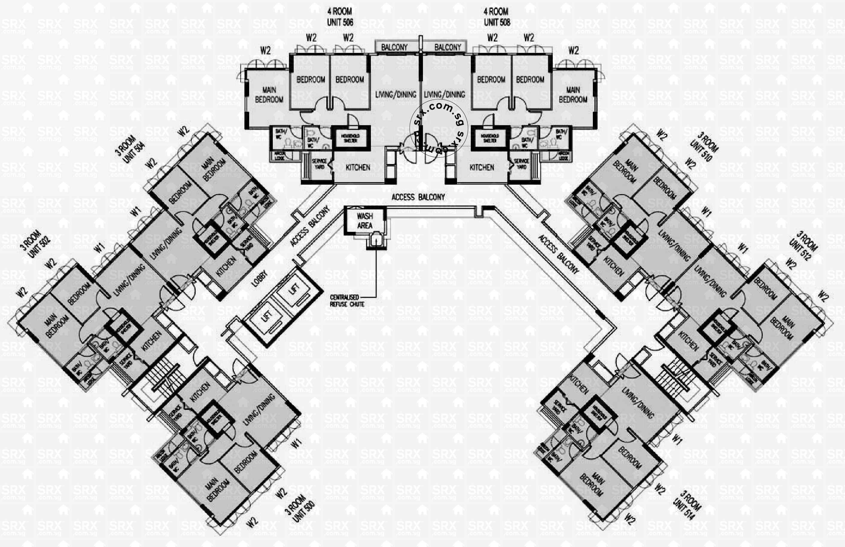 Floor Plans for 476A Upper Serangoon View (S)531476 HDB Details | SRX ...