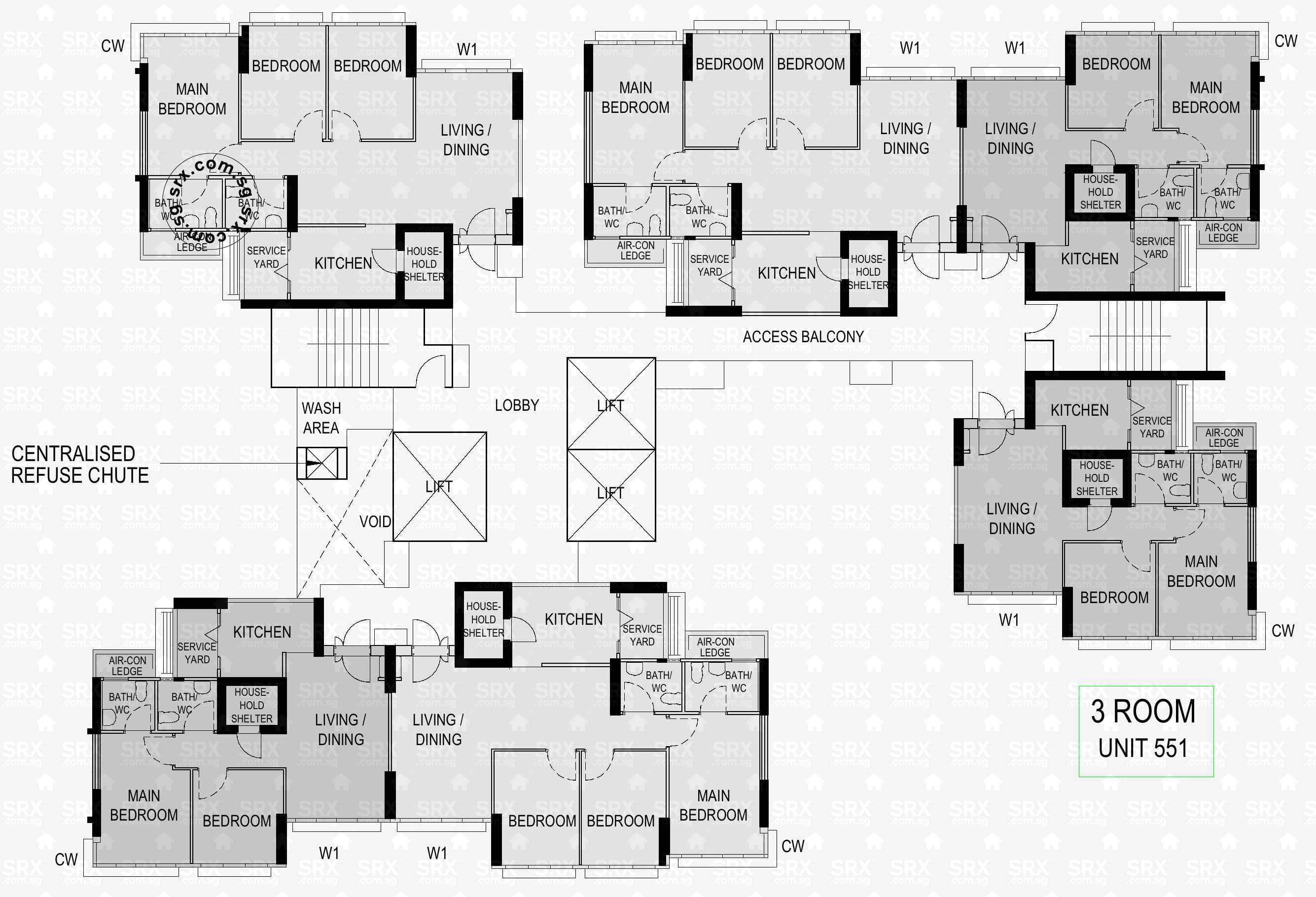 Floor Plans for Jalan Tenteram HDB Details | SRX Property