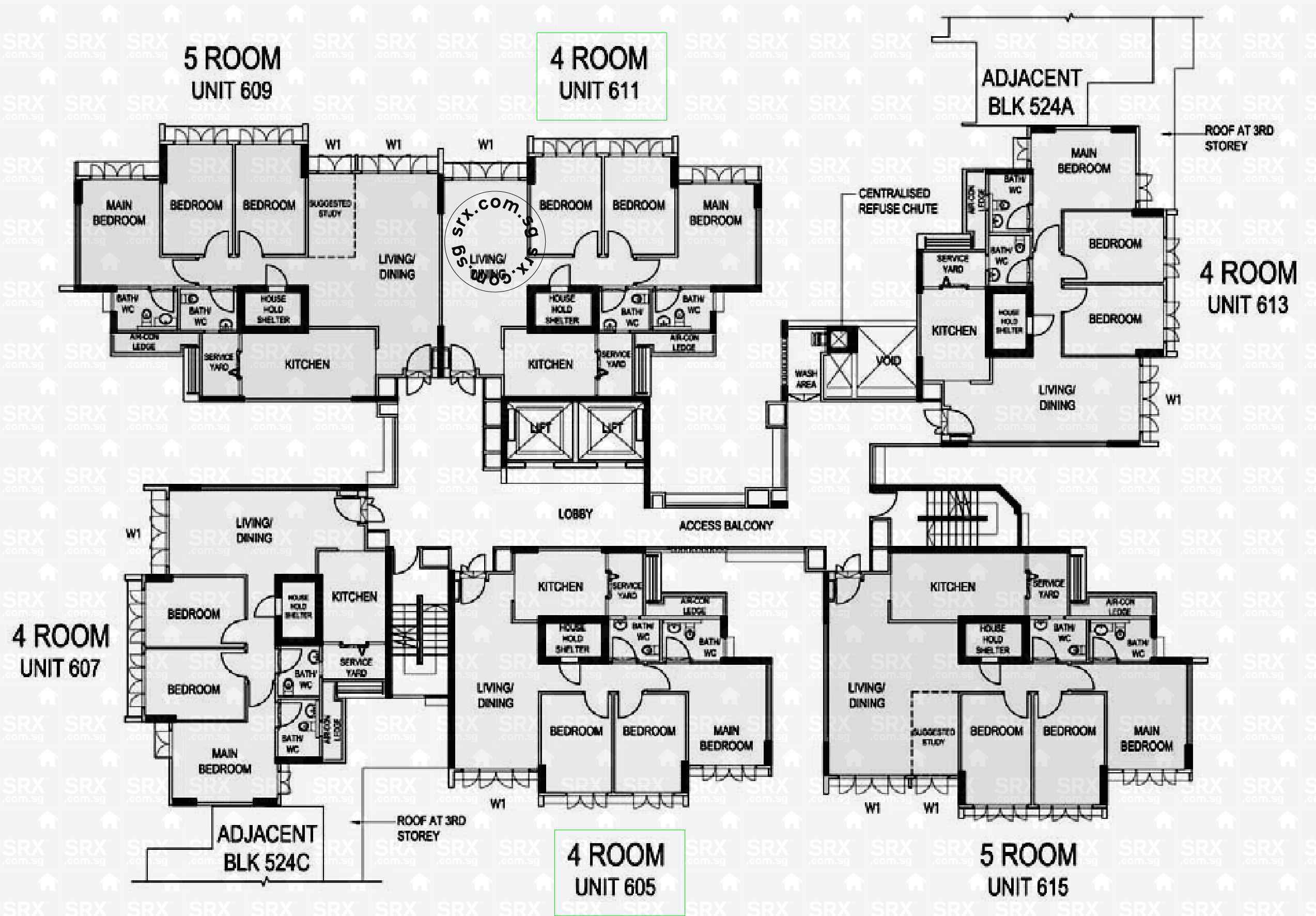 Floor Plans for Pasir Ris Street 51 HDB Details | SRX Property