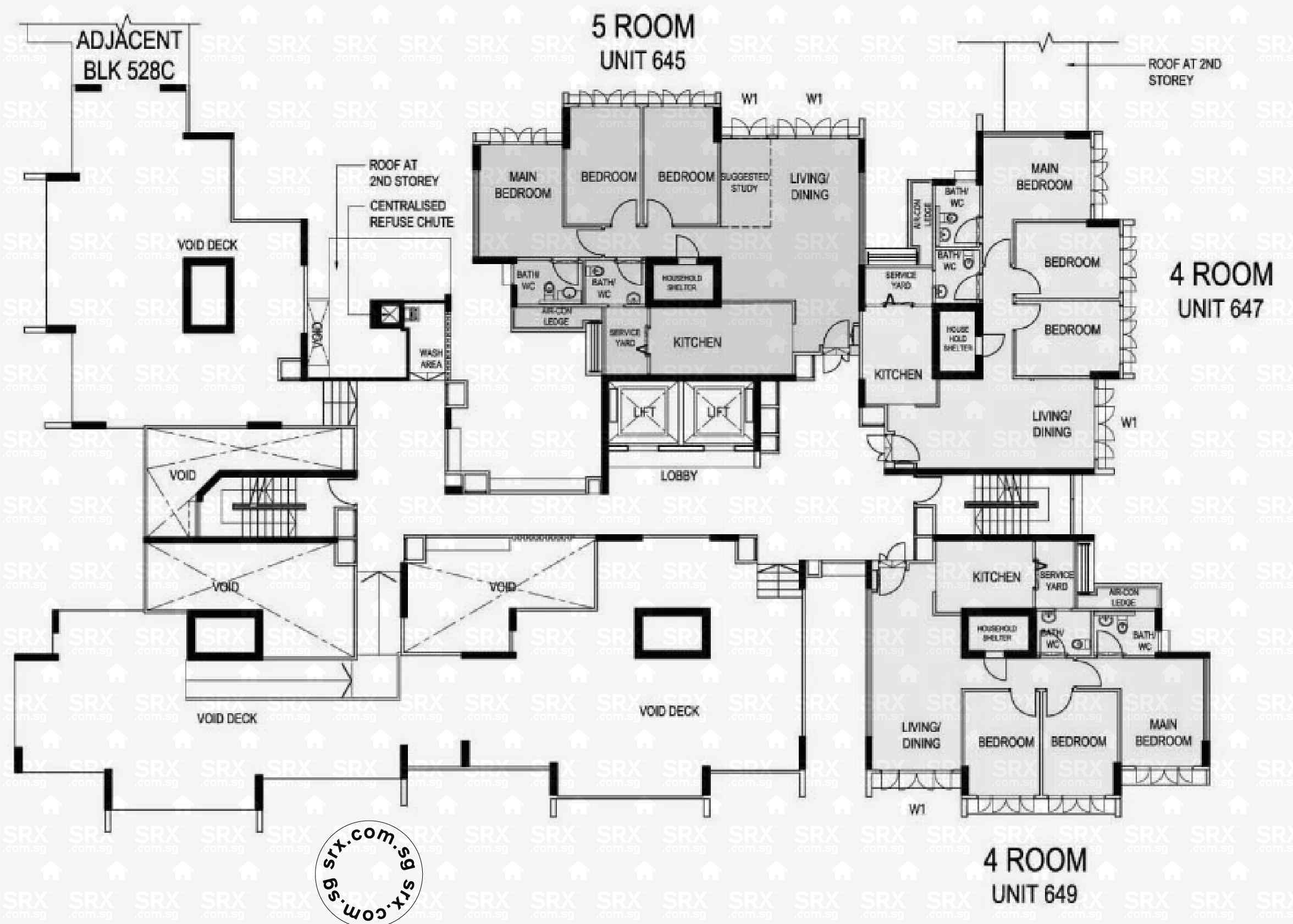Floor Plans for Pasir Ris Street 51 HDB Details | SRX Property