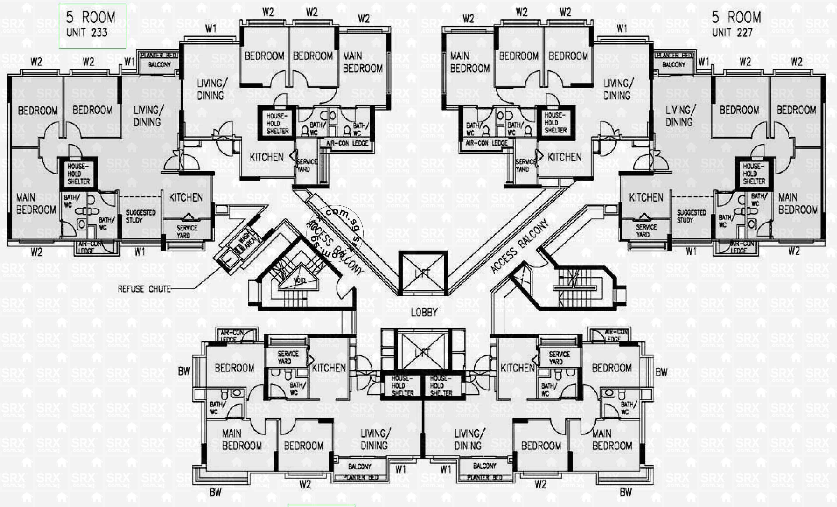 Floor Plans for Punggol Field HDB Details | SRX Property