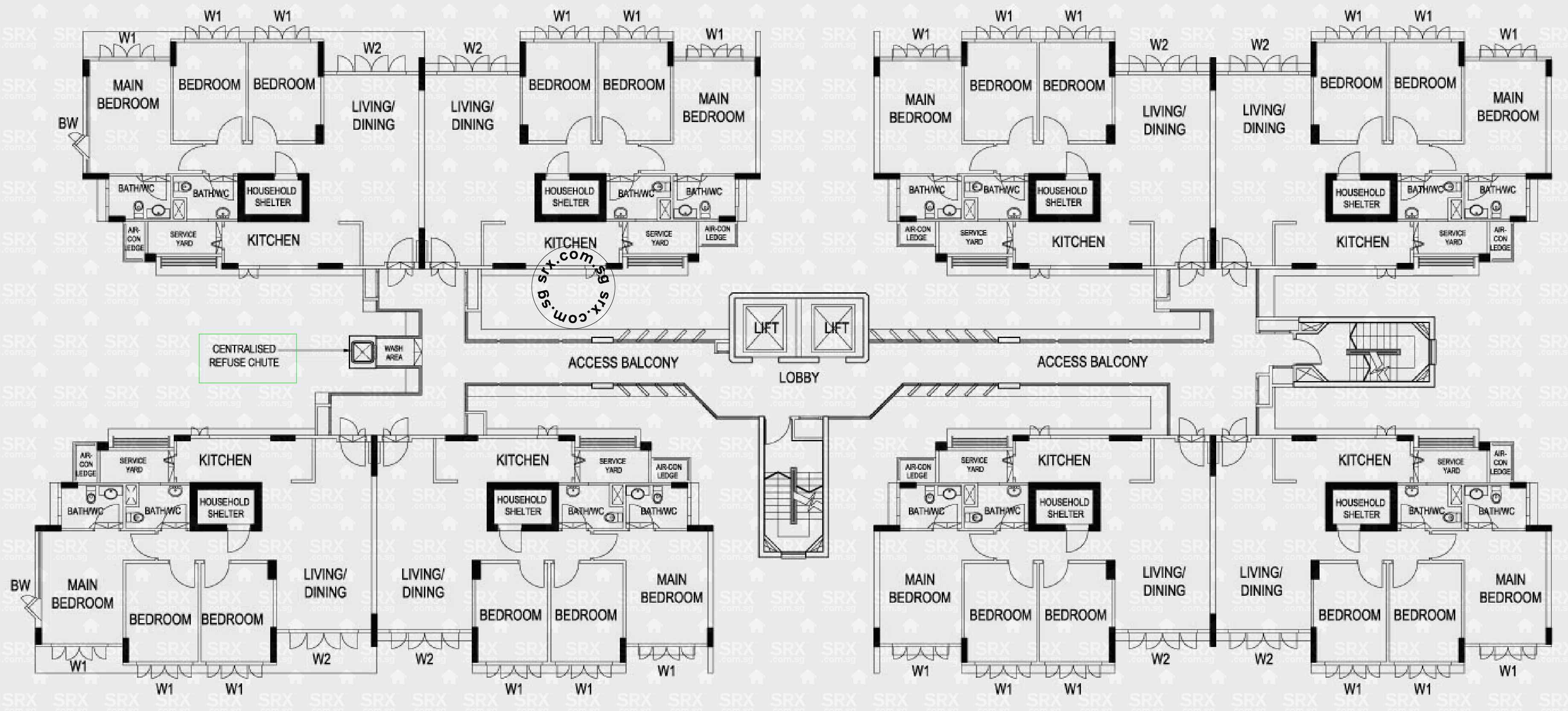 Floor Plans for 271A Punggol Walk (S)821271 HDB Details | SRX Property