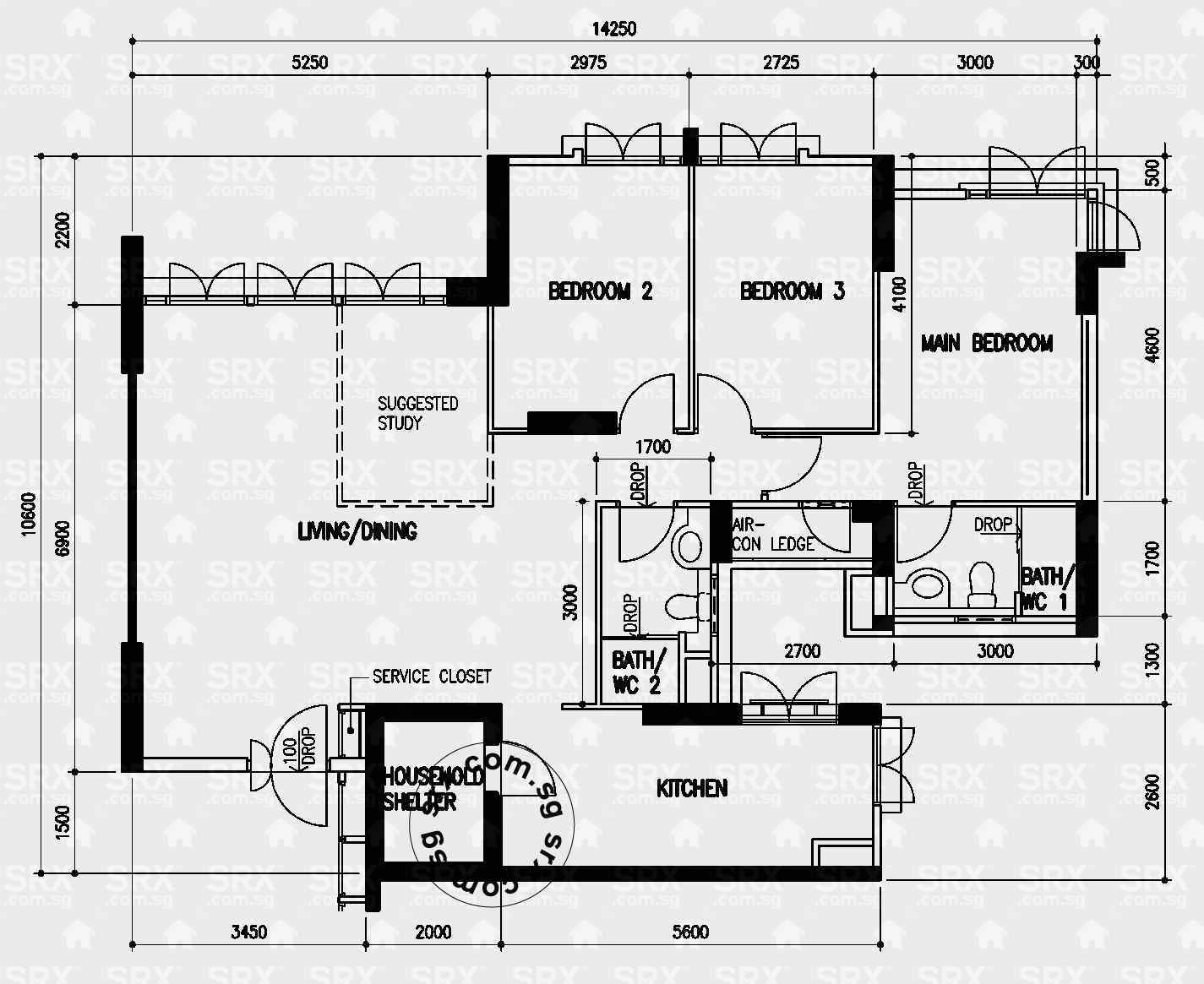 Floor Plans for Sembawang Drive HDB Details | SRX Property