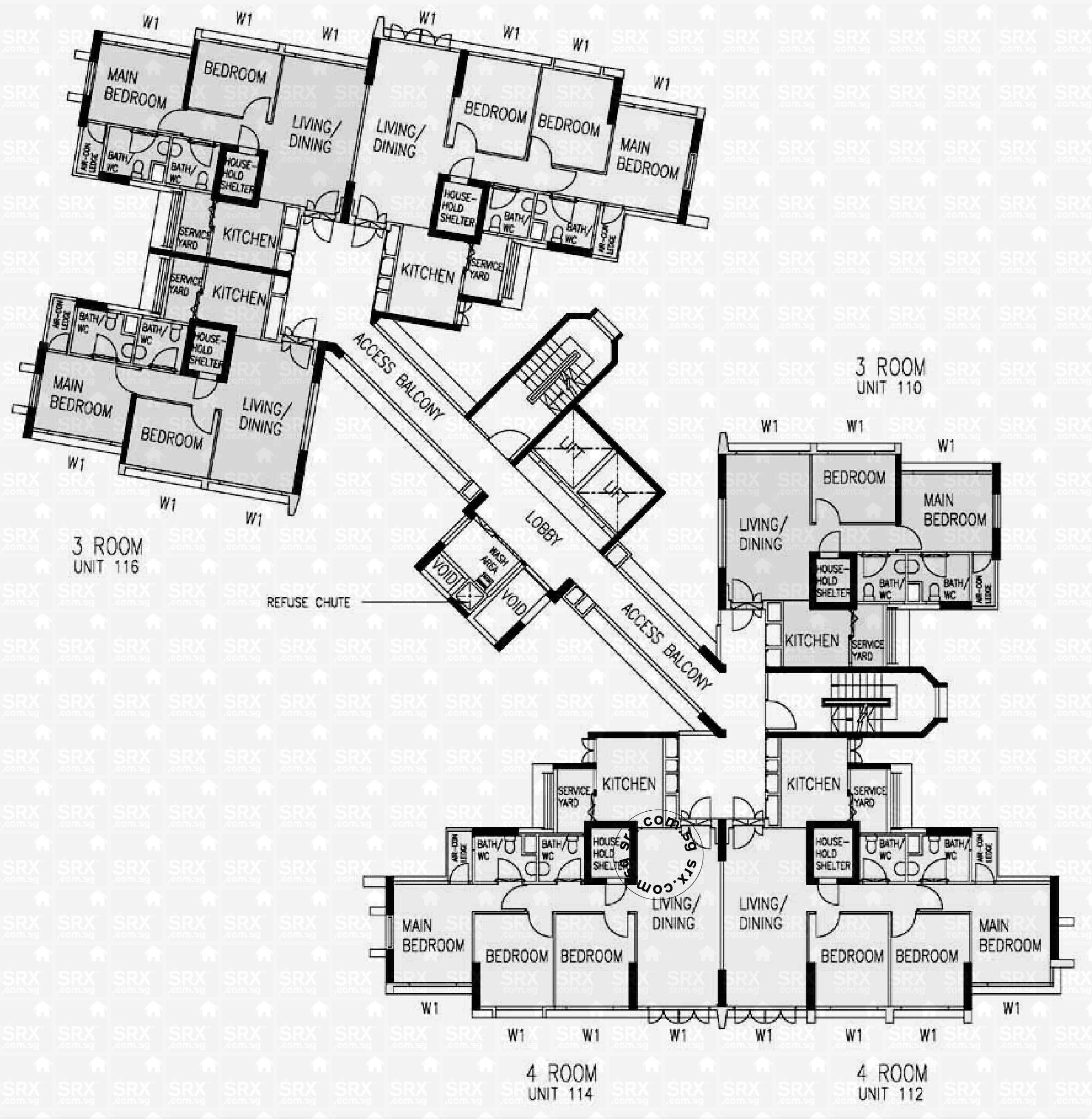 Floor Plans for Compassvale Lane HDB Details | SRX Property