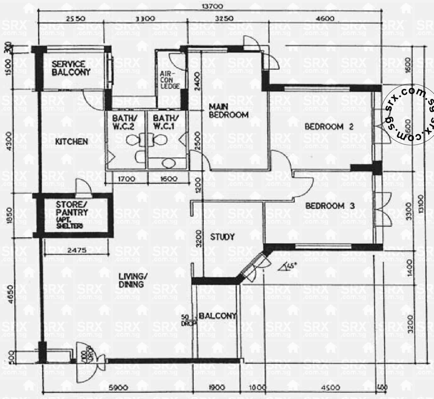 Floor Plans for Compassvale Street HDB Details | SRX Property