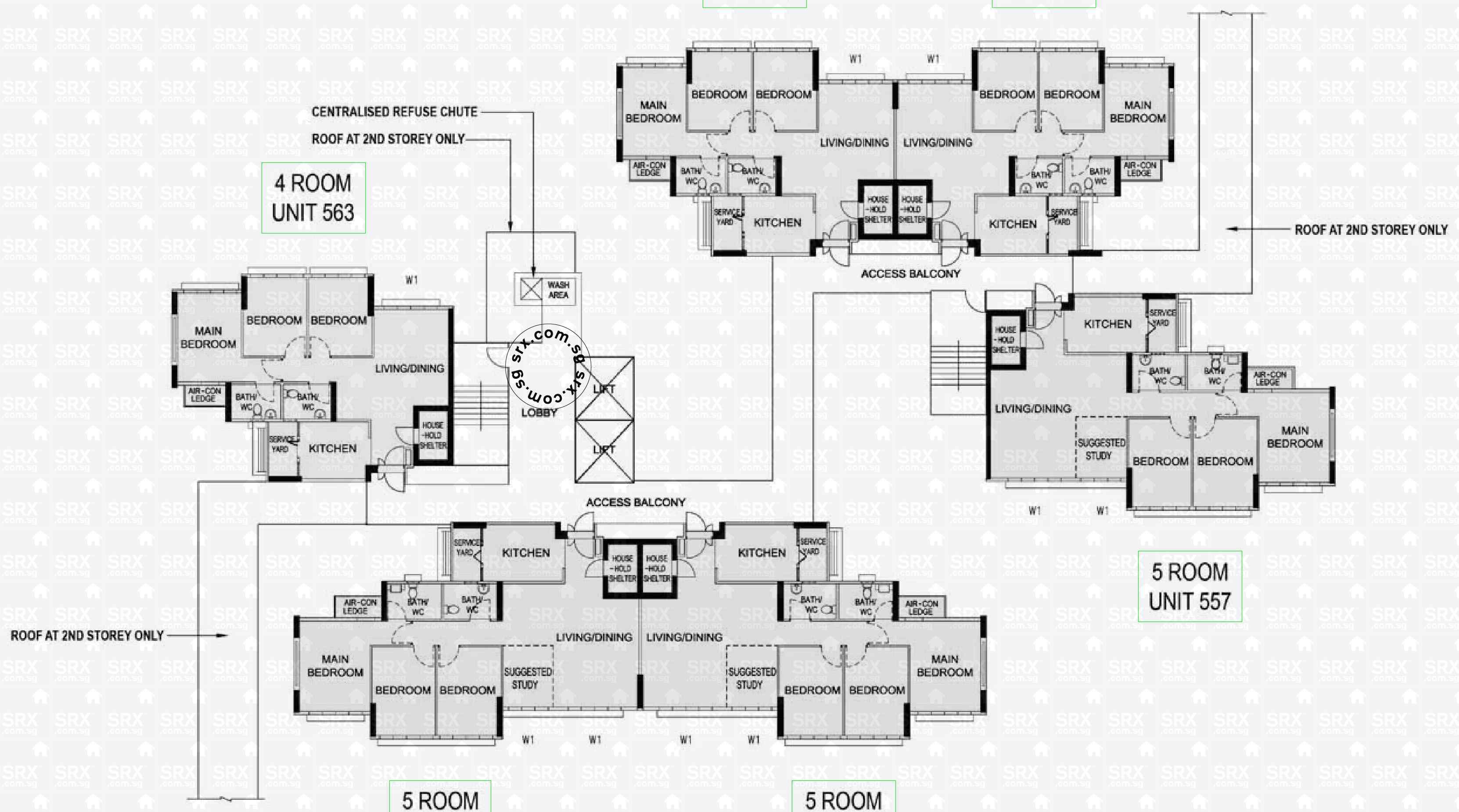 Floor Plans for Compassvale Bow HDB Details | SRX Property