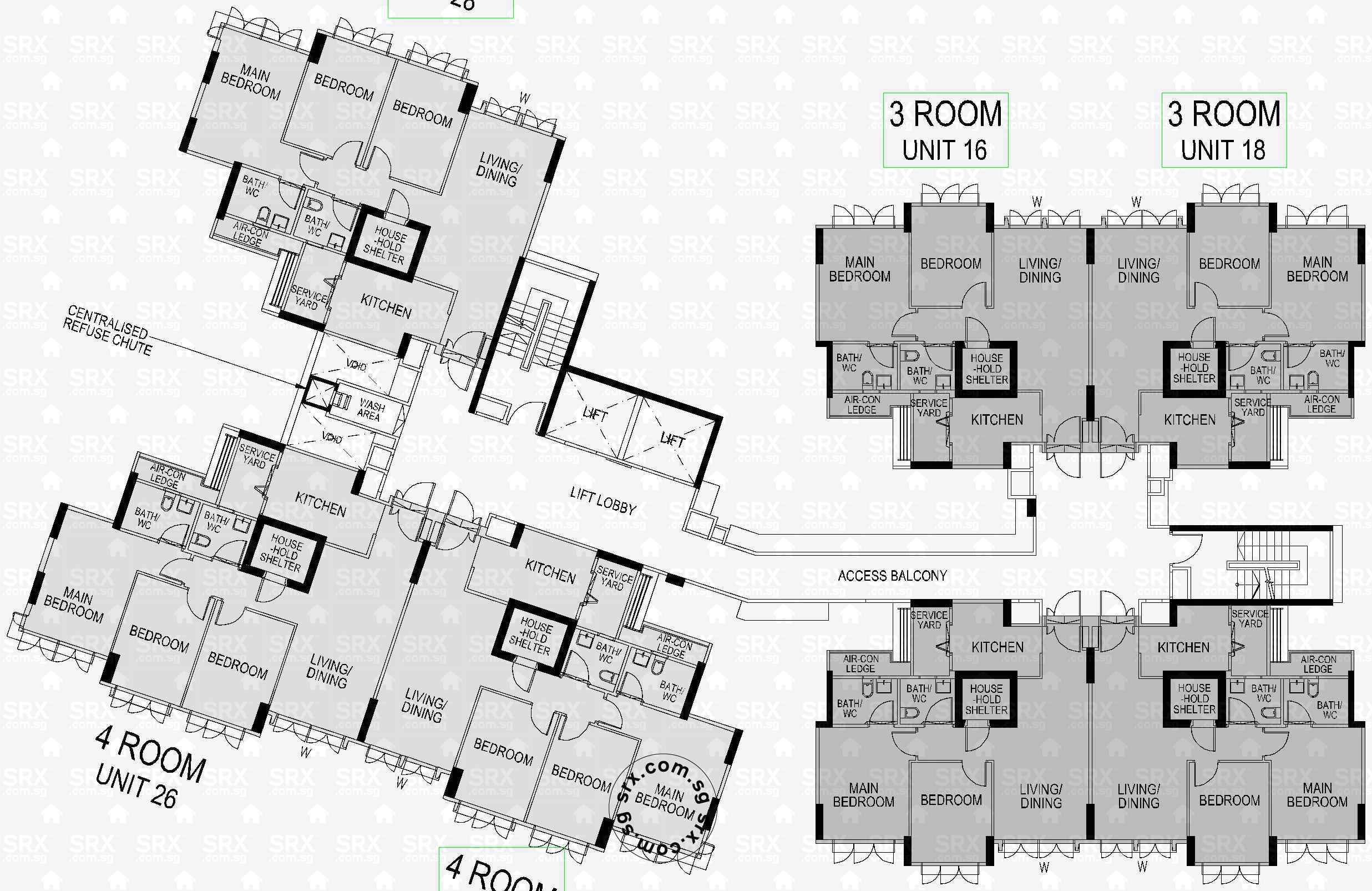 Floor Plans for 414A Fernvale Link (S)791414 HDB Details | SRX Property