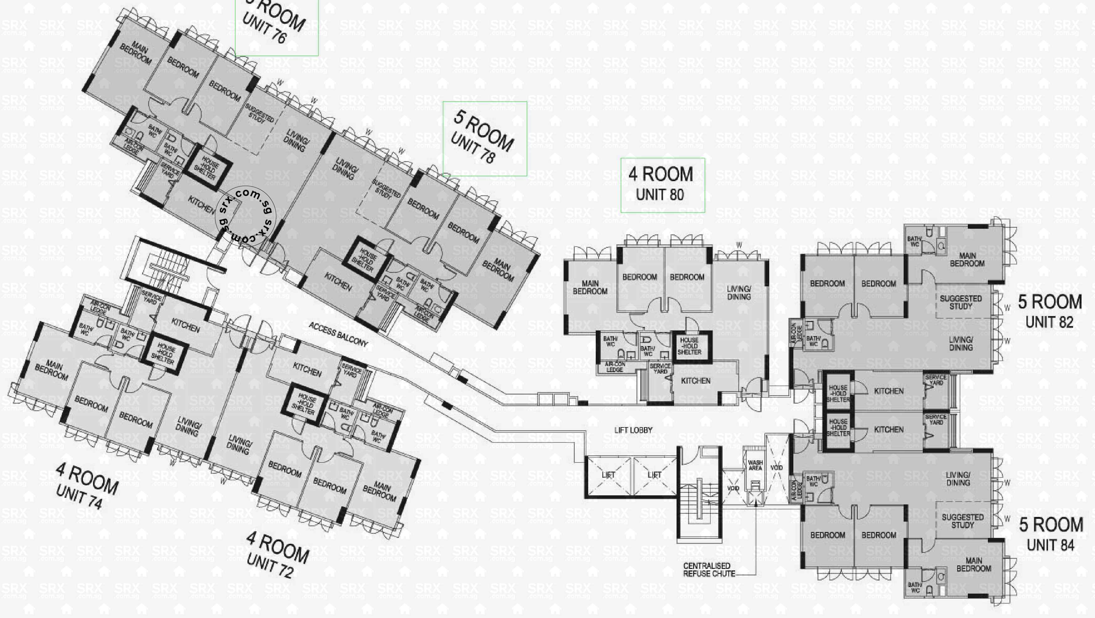Floor Plans for 416C Fernvale Link (S)793416 HDB Details | SRX Property