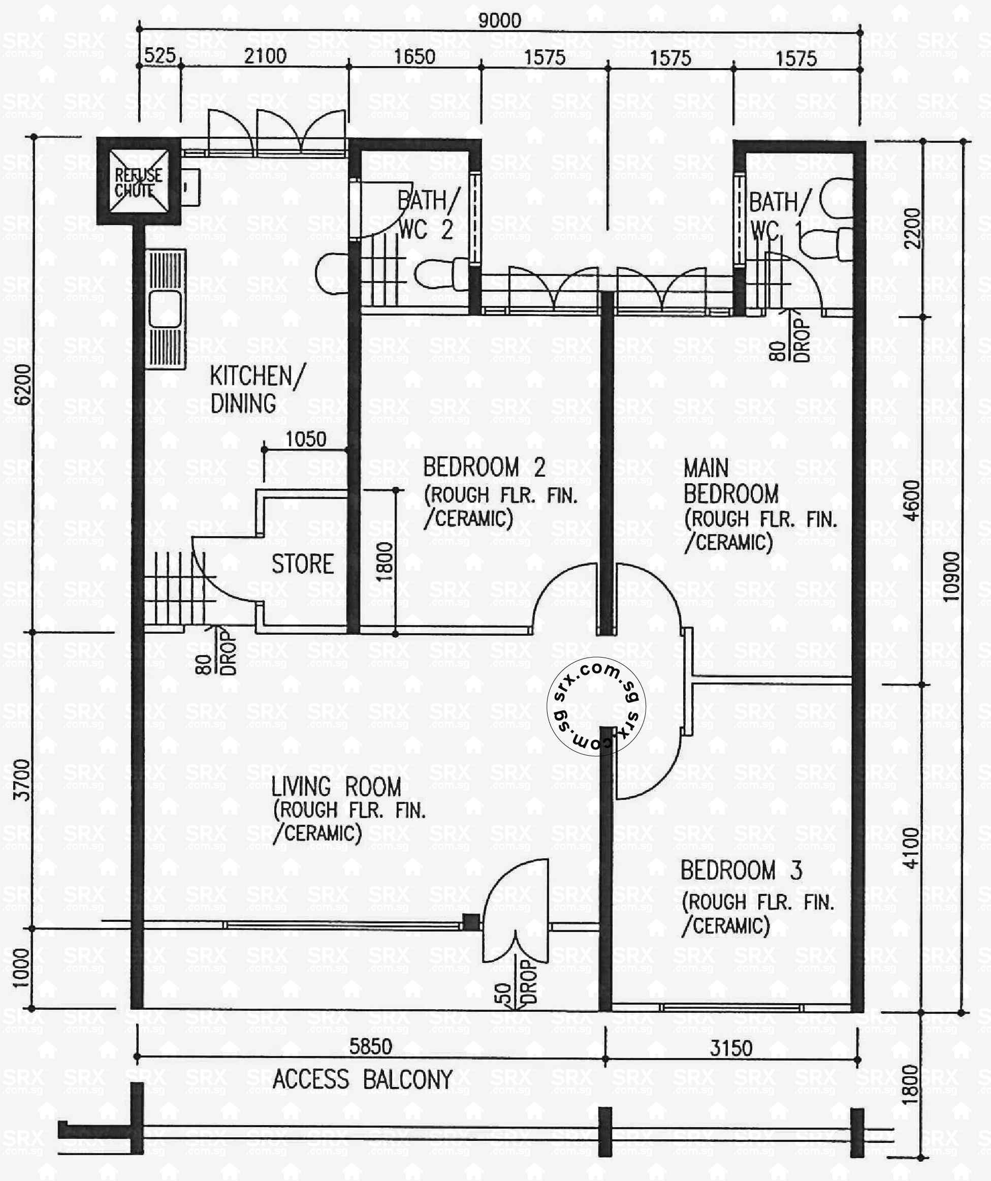 Floor Plans for Woodlands Avenue 1 HDB Details | SRX Property