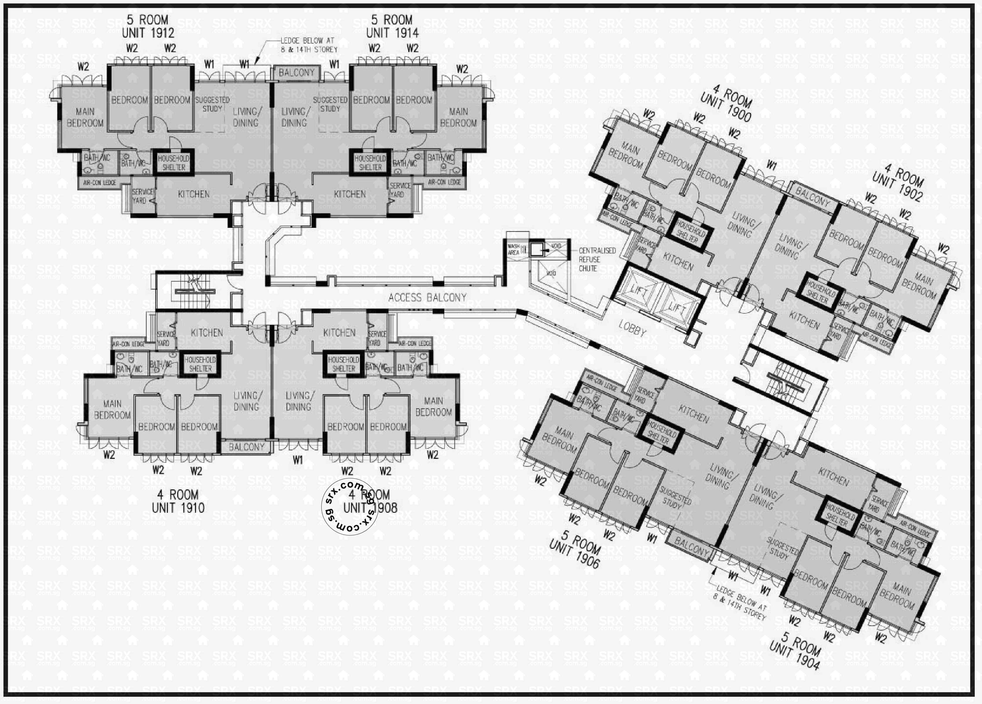 Floor Plans for Yishun Ring Road HDB Details | SRX Property