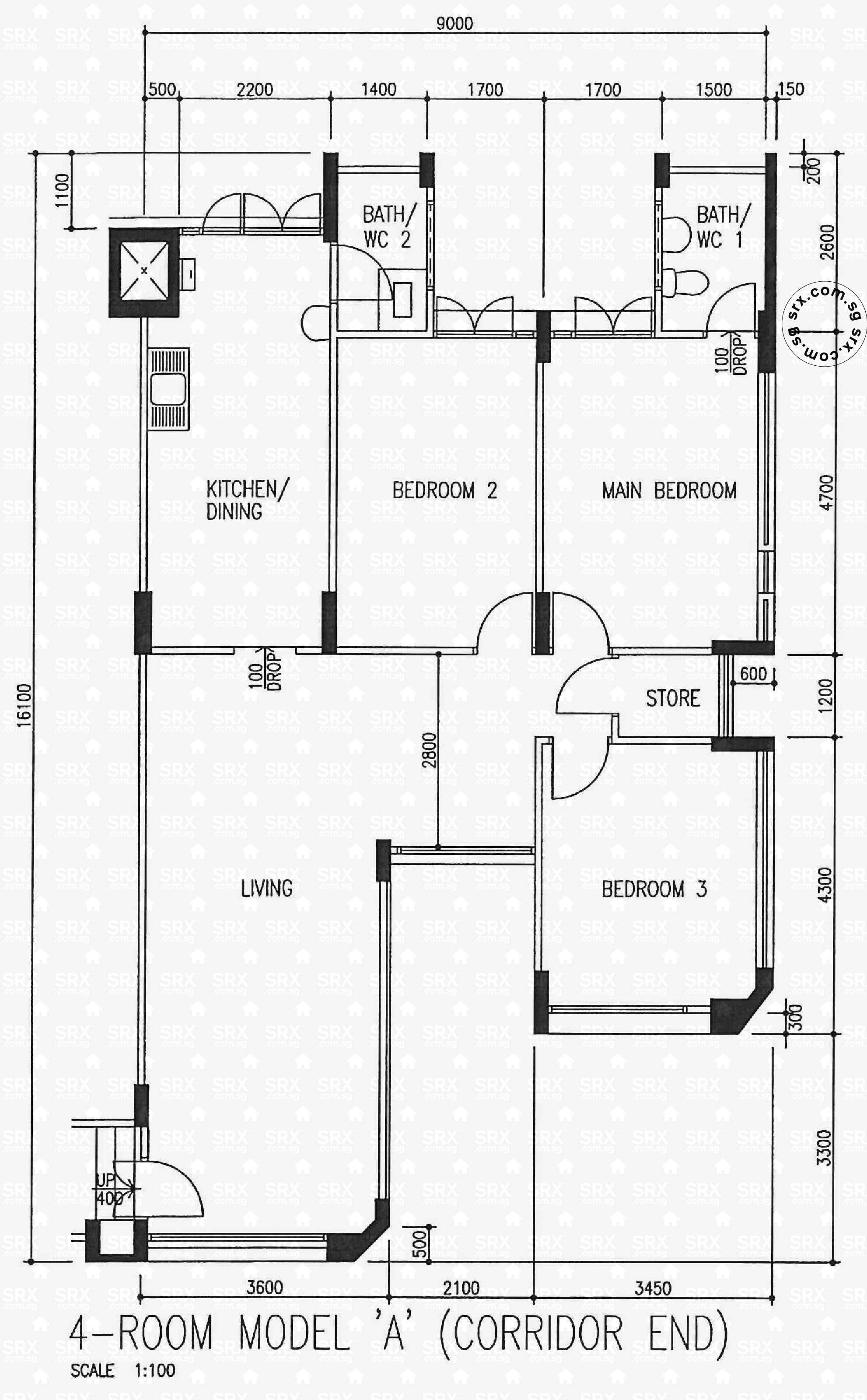 Floor Plans for Yishun Ring Road HDB Details | SRX Property