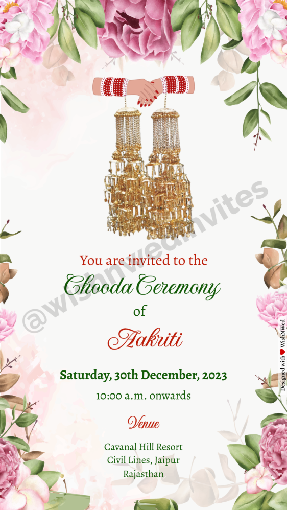 Editable Punjabi, Sikh & Anand Karaj Wedding Video Invitations - Wish N Wed