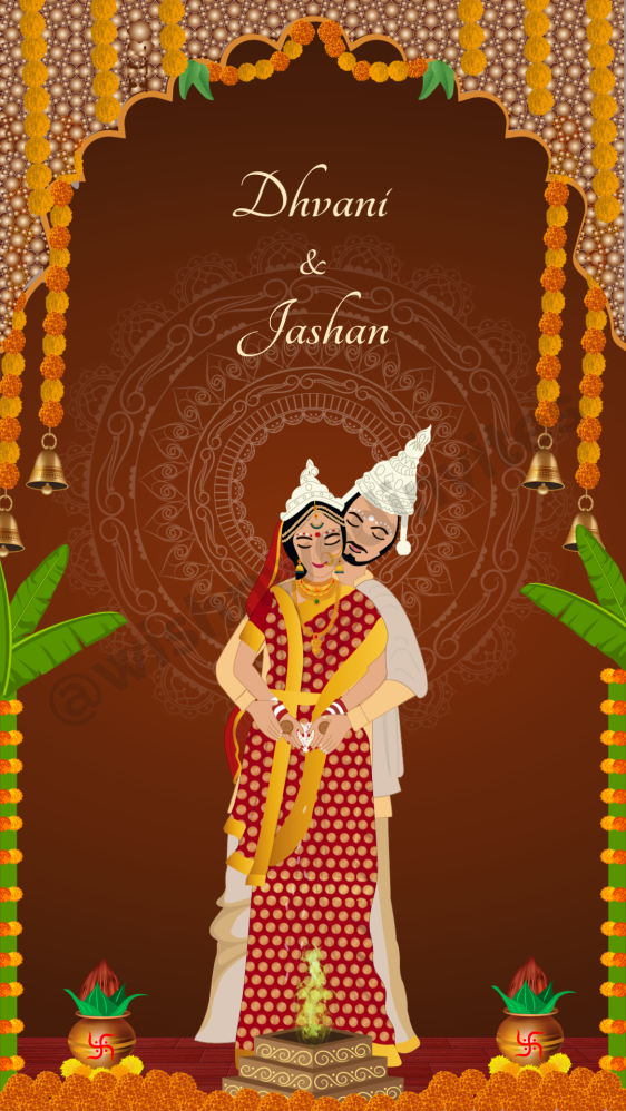 Muslim Wedding Video Invitation Maker Nikaah & Walima, Rukhsati Invites ...