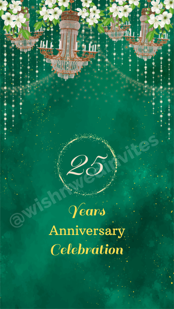 Create & Download Unique Anniversary Invitations - Wish N Wed