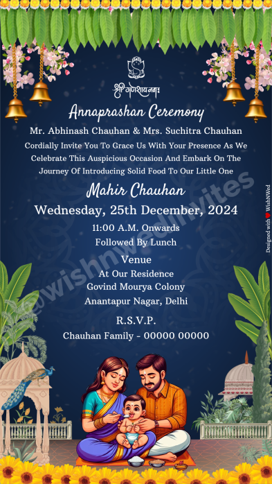 Sikh Wedding Invitation Featuring Golden Temple