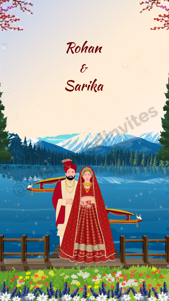 Muslim Wedding Video Invitation Maker Nikaah & Walima, Rukhsati Invites ...