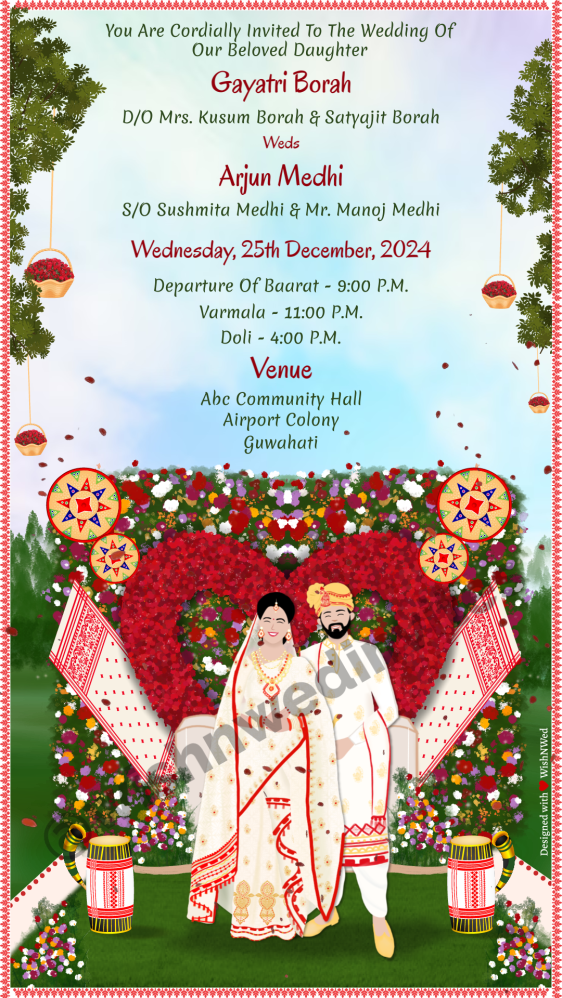 Muslim Wedding Video Invitation Maker Nikaah & Walima, Rukhsati Invites ...