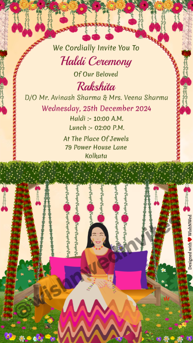 Garba Invitation Video Maker | Navarathri Dandiya Invite - Wish N Wed