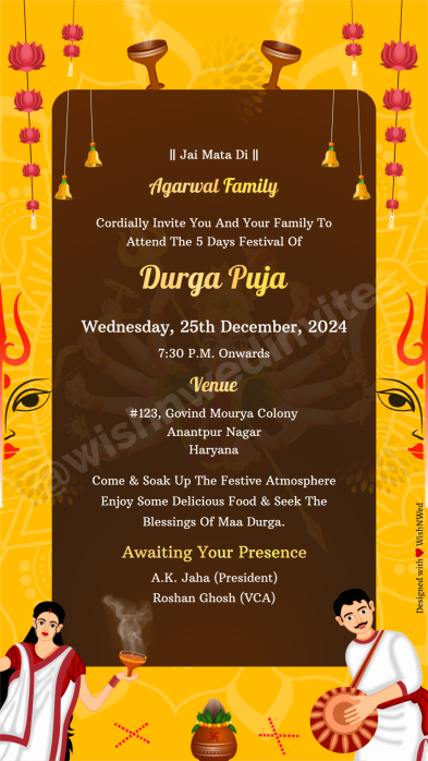 Editable Teej Invitation Video Template - Wish N Wed