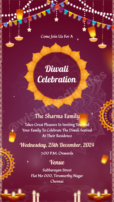 Editable Teej Invitation Video Template - Wish N Wed