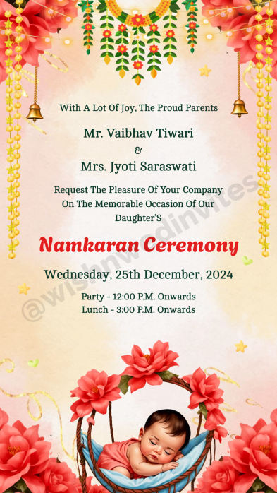 Editable Kua Pujan Invitation Card Templates - Wish N Wed