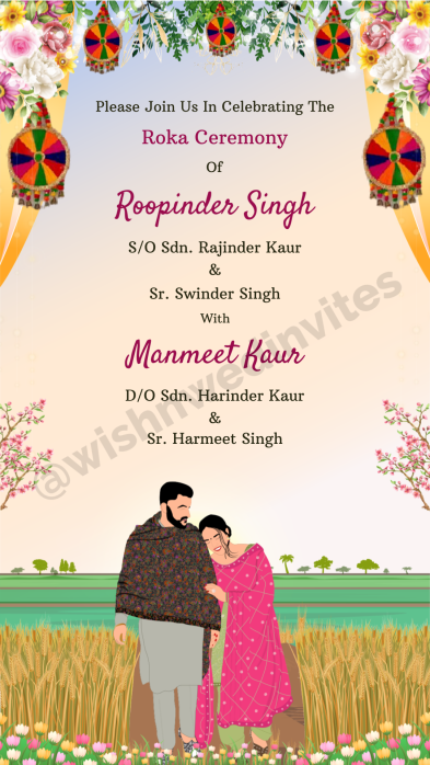 Bangle Ceremony Invitation Video - Wish N Wed