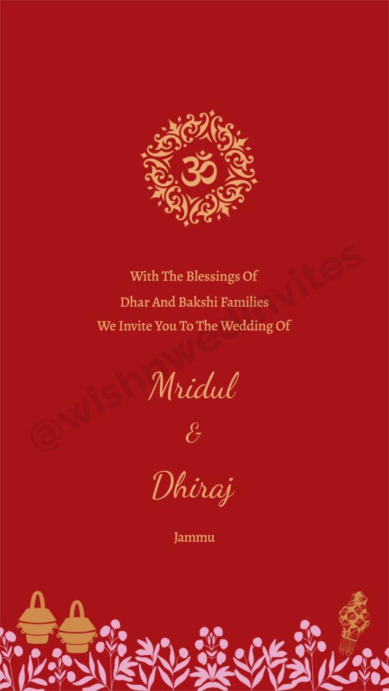 Muslim Wedding Video Invitation Maker Nikaah & Walima, Rukhsati Invites ...