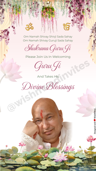 Guru Ji Satsang Invitation Card for New Year | Satsang Invitation ...
