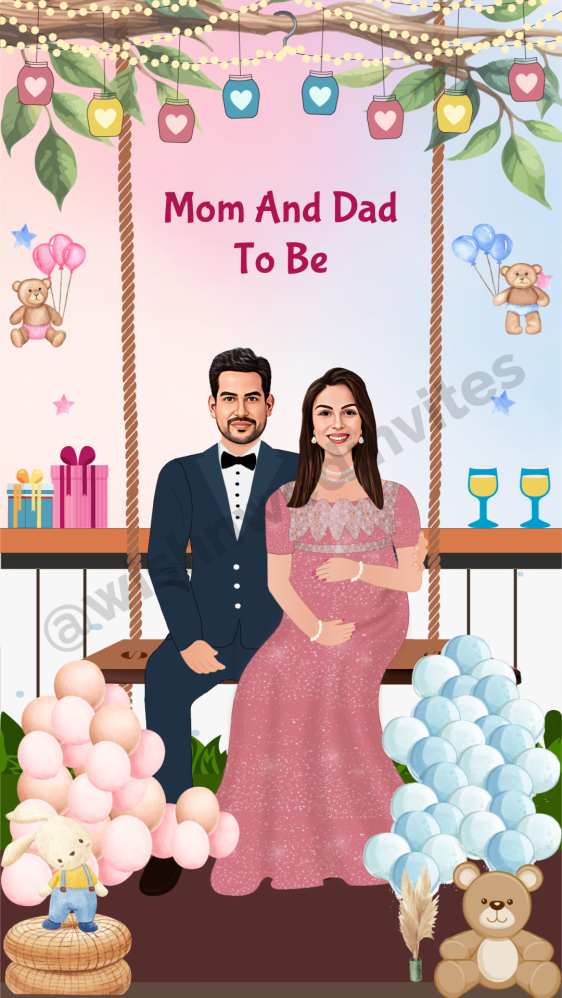 Pregnancy & Baby Announcement Video Invitations - Wish N Wed