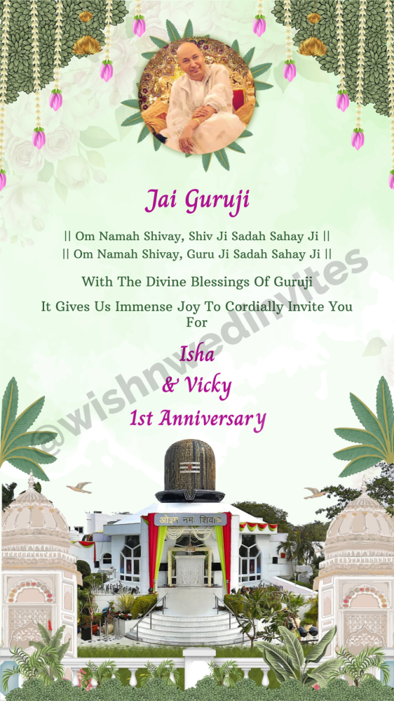 Guruji Satsang Invitation Video Maker - Wish N Wed