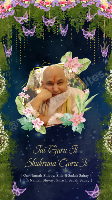 Editable Guruji Satsang Invitation Templates - Wish N Wed