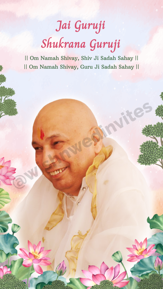 Guruji Satsang Invitation Video Maker - Wish N Wed