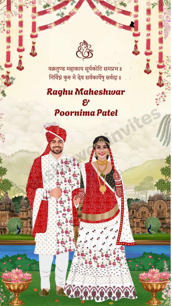 Muslim Wedding Video Invitation Maker Nikaah & Walima, Rukhsati Invites ...