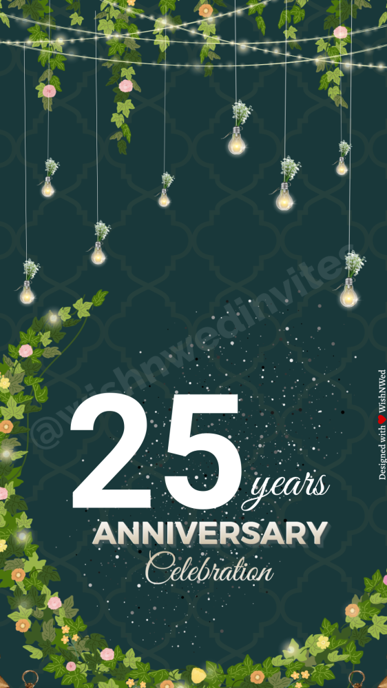 Create & Download Unique Anniversary Invitations - Wish N Wed